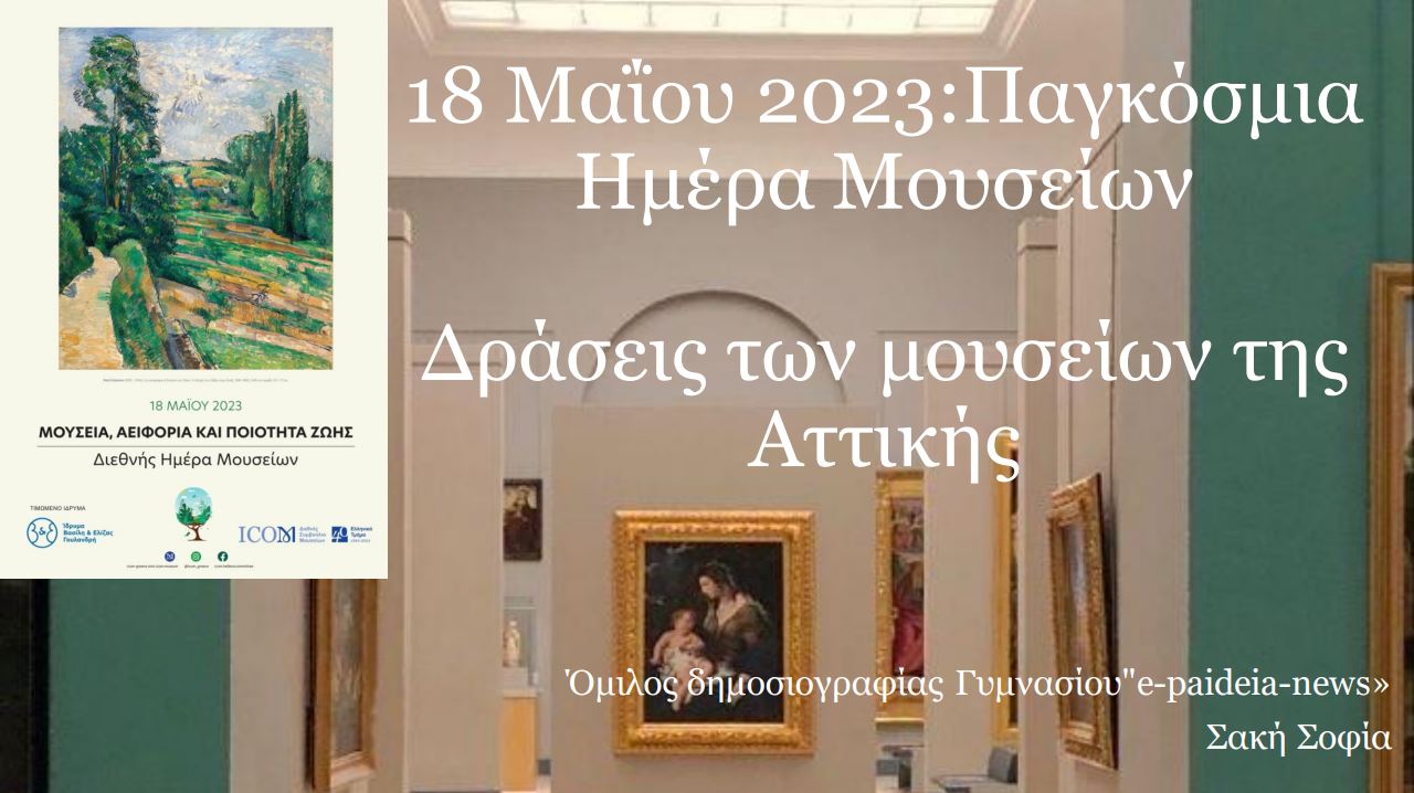 Δράσεις των μουσείων για την Διεθνή Ημέρα Μουσείων - Ιδιωτικά σχολεία ...